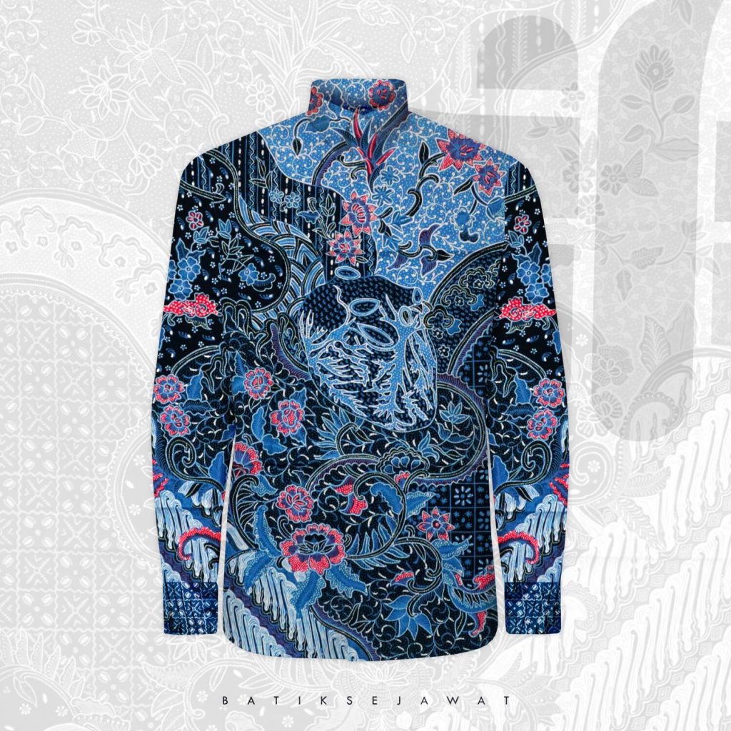 Batik Simbut Uteri — Biru Mendung – Batik Sejawat